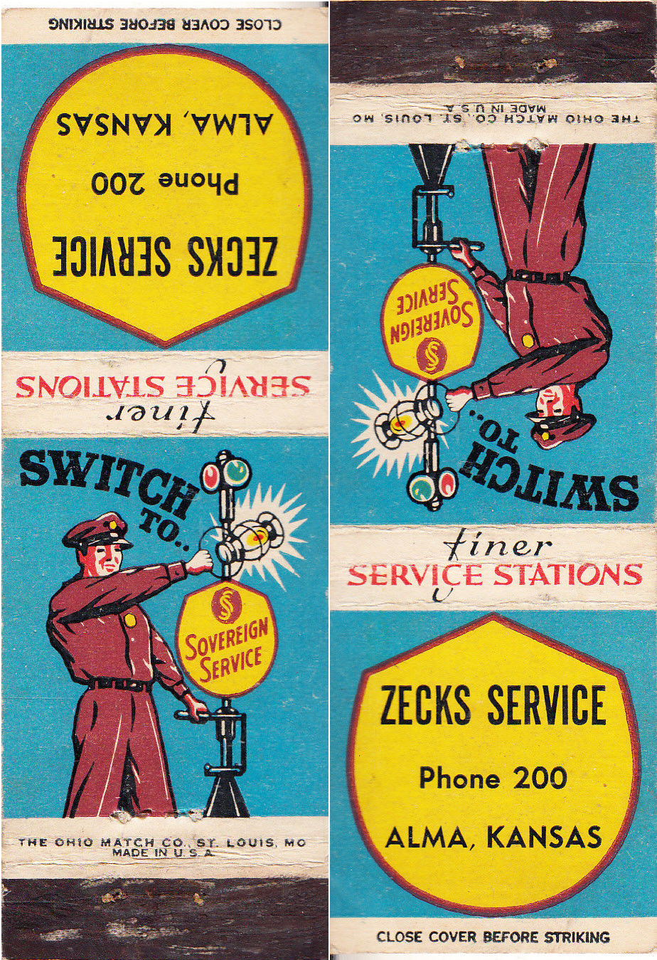 Matchbook Memories – Wabaunsee County Historical Society and Museum